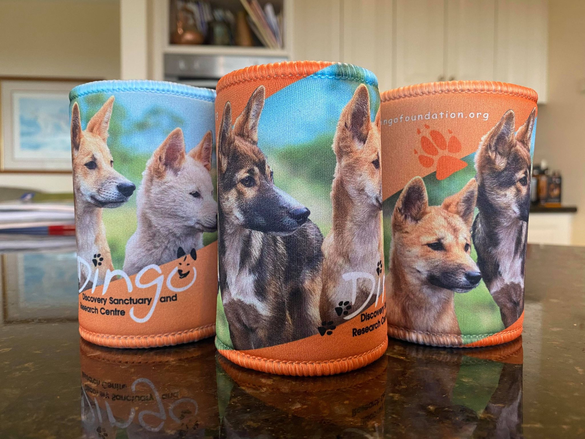 Pawesome Foursome Stubby Holder | Australian Dingo Foundation Store